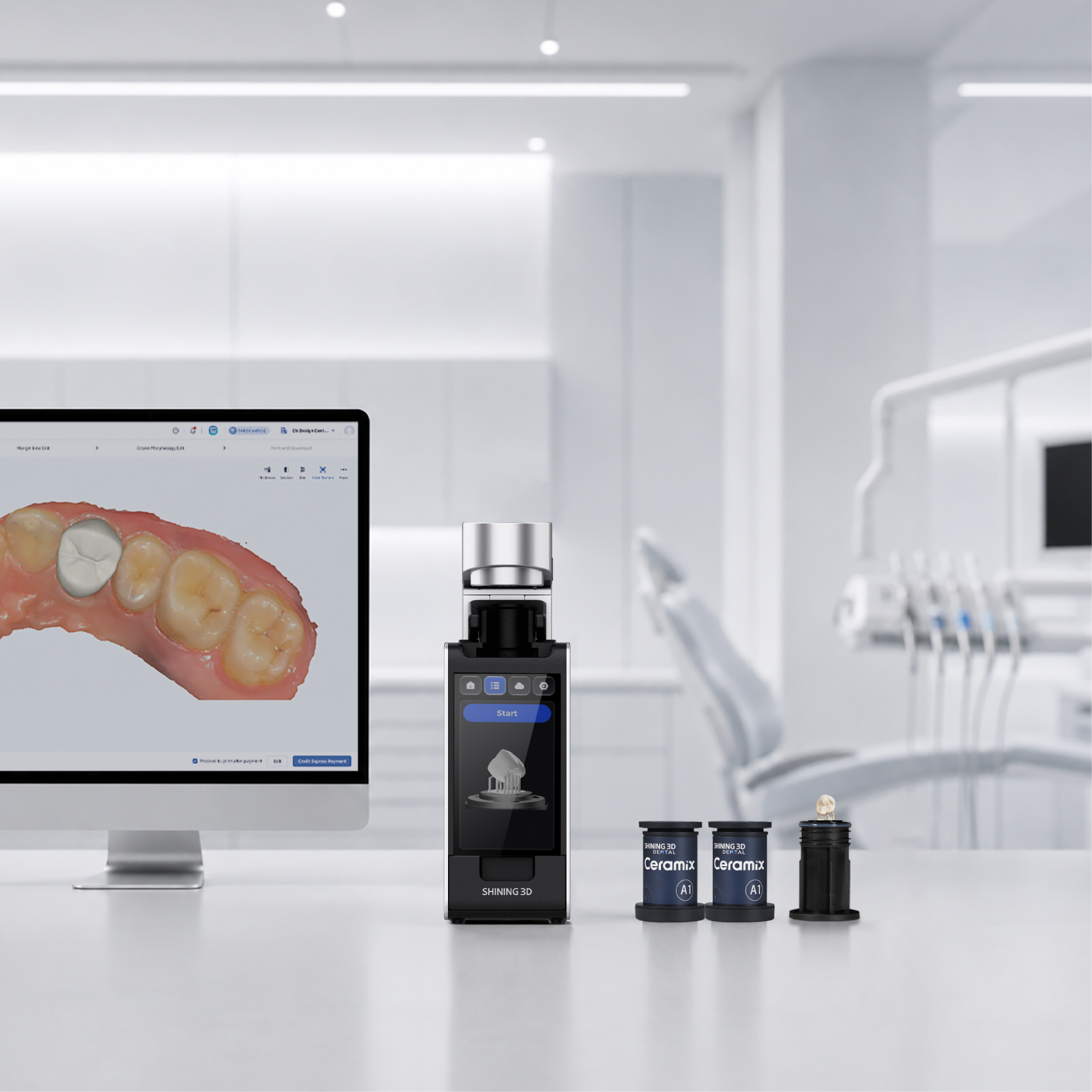 Ceramix-Nano Dental 3D Printer | Shining 3D Dental
